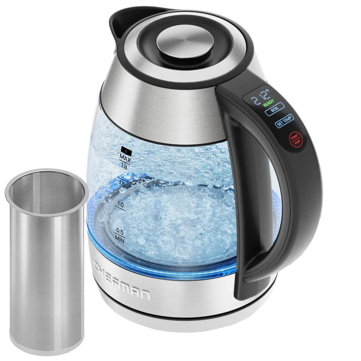 Chefman Custom-Temp 1.8L Electric Kettle - Walmart.com