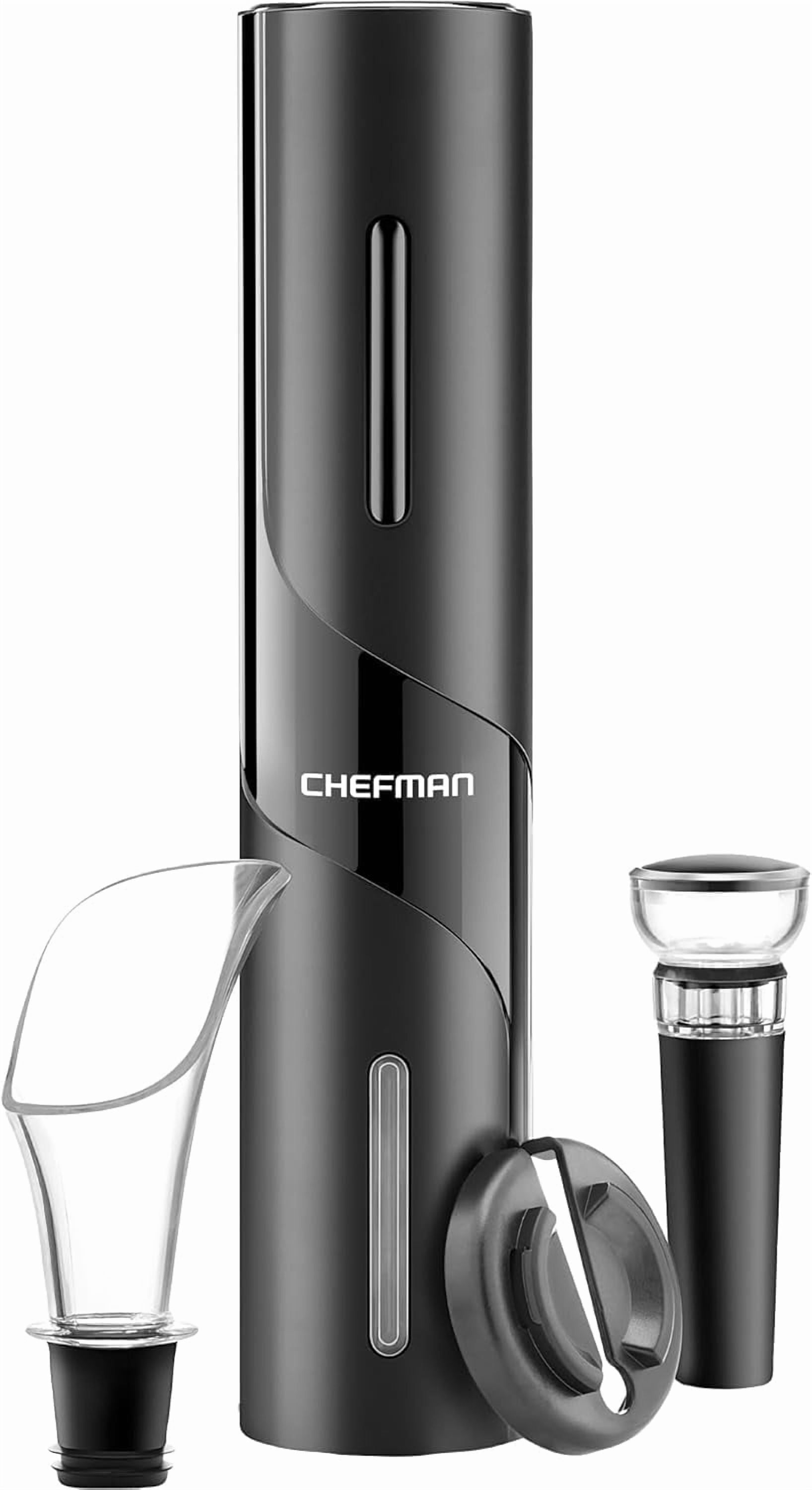Chefman, Electric Wine Opener Corkscrew, RJ42-BP-BLACK, Black - Walmart.com