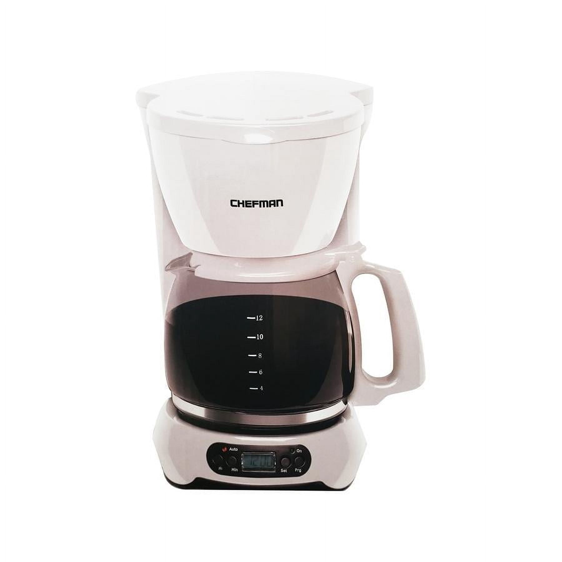 Chefman Home Kitchen Appliance - Programmable 12-Cup Coffee Maker, RJ14 ...