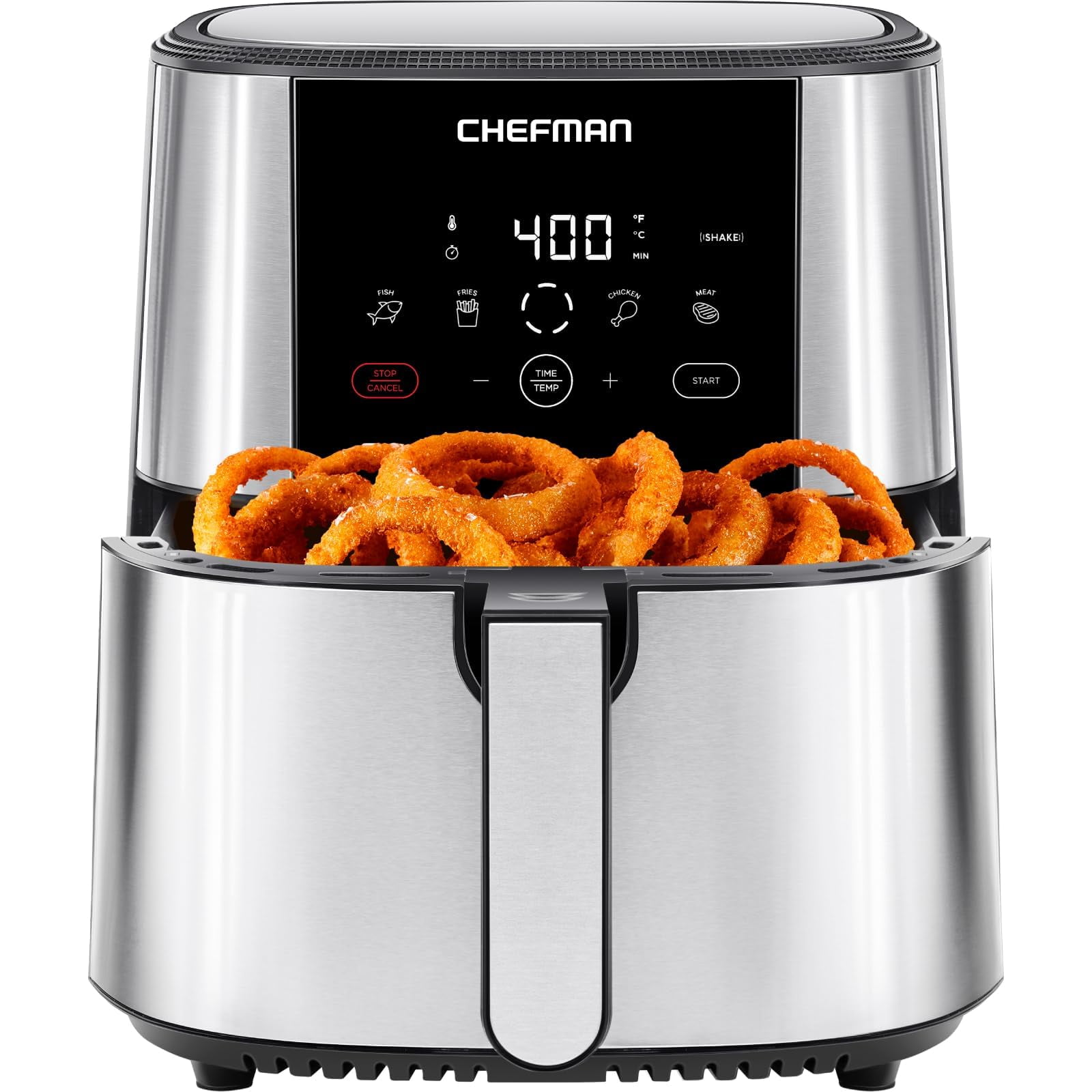 Chefman TurboFry® Touch Air Fryer, XL 8-Qt Family Size, One-Touch ...