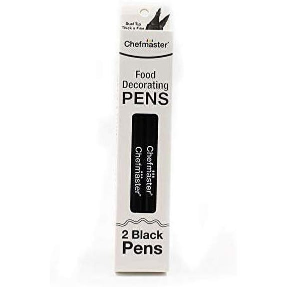 Chefmaster Black Food-Decorating Pens, Pack of 2 - Walmart.com