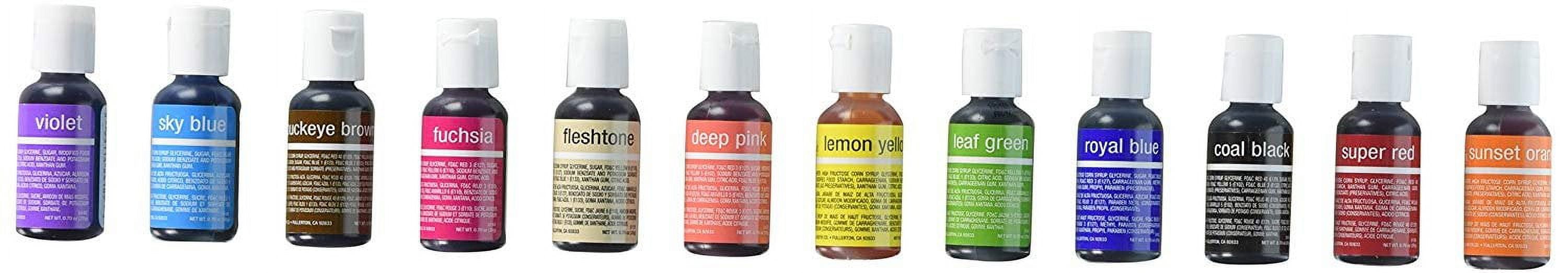 Chefmaster Brand Liqua-Gel Food Color Set 12 color set - Walmart.com