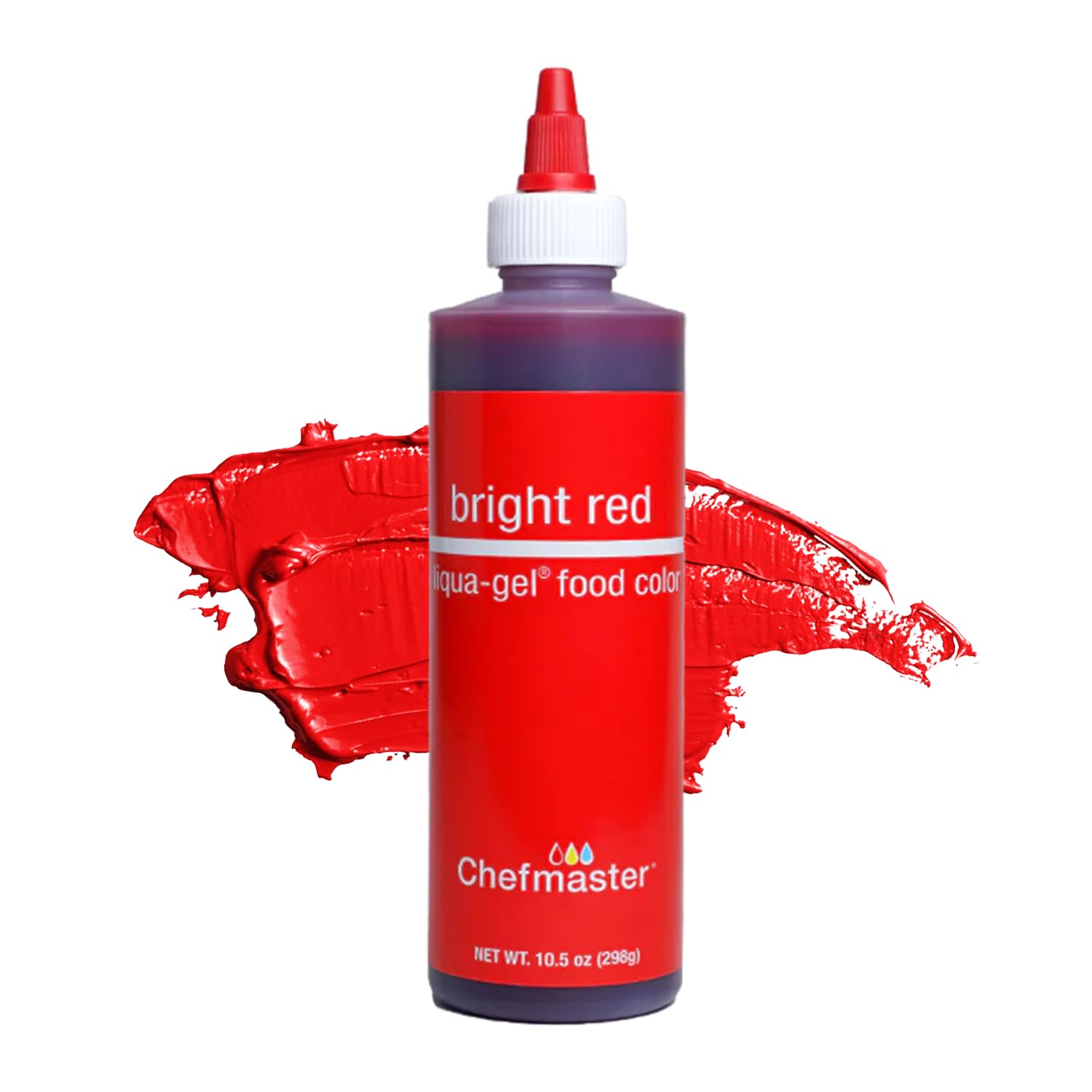 Chefmaster Bright Red Liqua-Gel® BDF32 Food Coloring | Vibrant ...