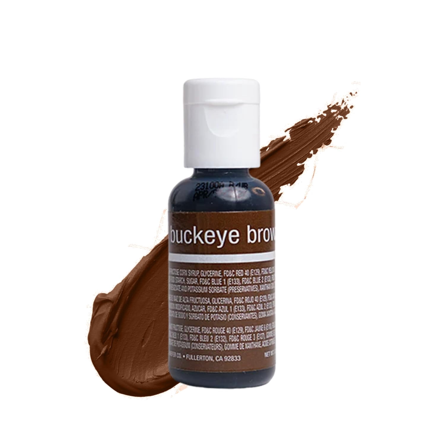 Chefmaster Buckeye Brown Liqua-Gel® BDF32 Food Coloring | Vibrant ...