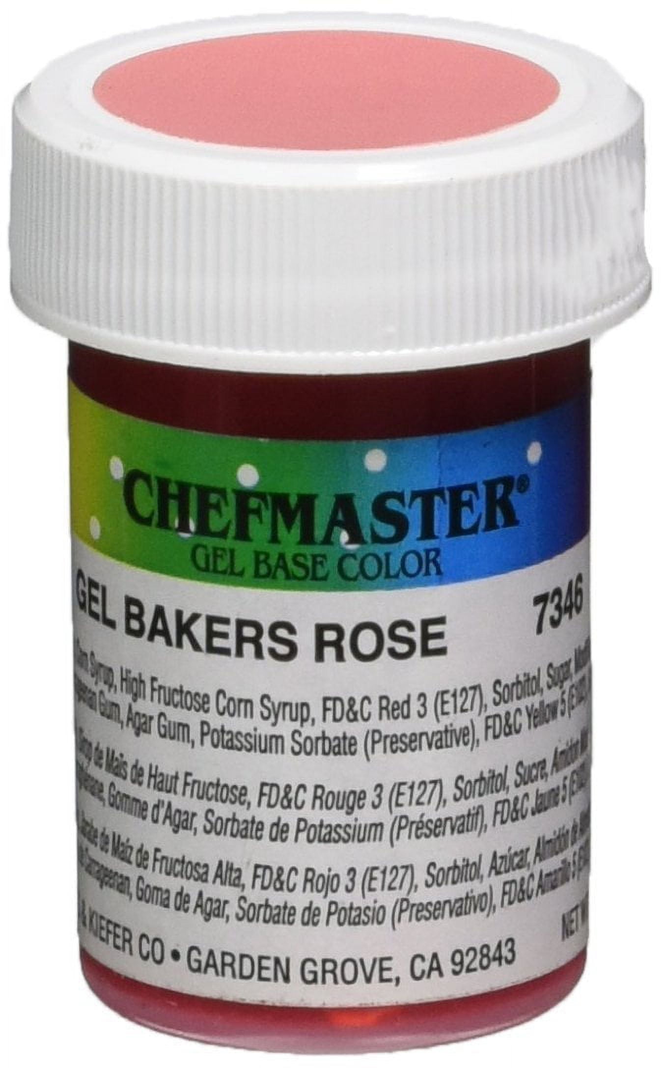 Chefmaster Gel Food Color, 1-Ounce, Baker's Rose - Walmart.com