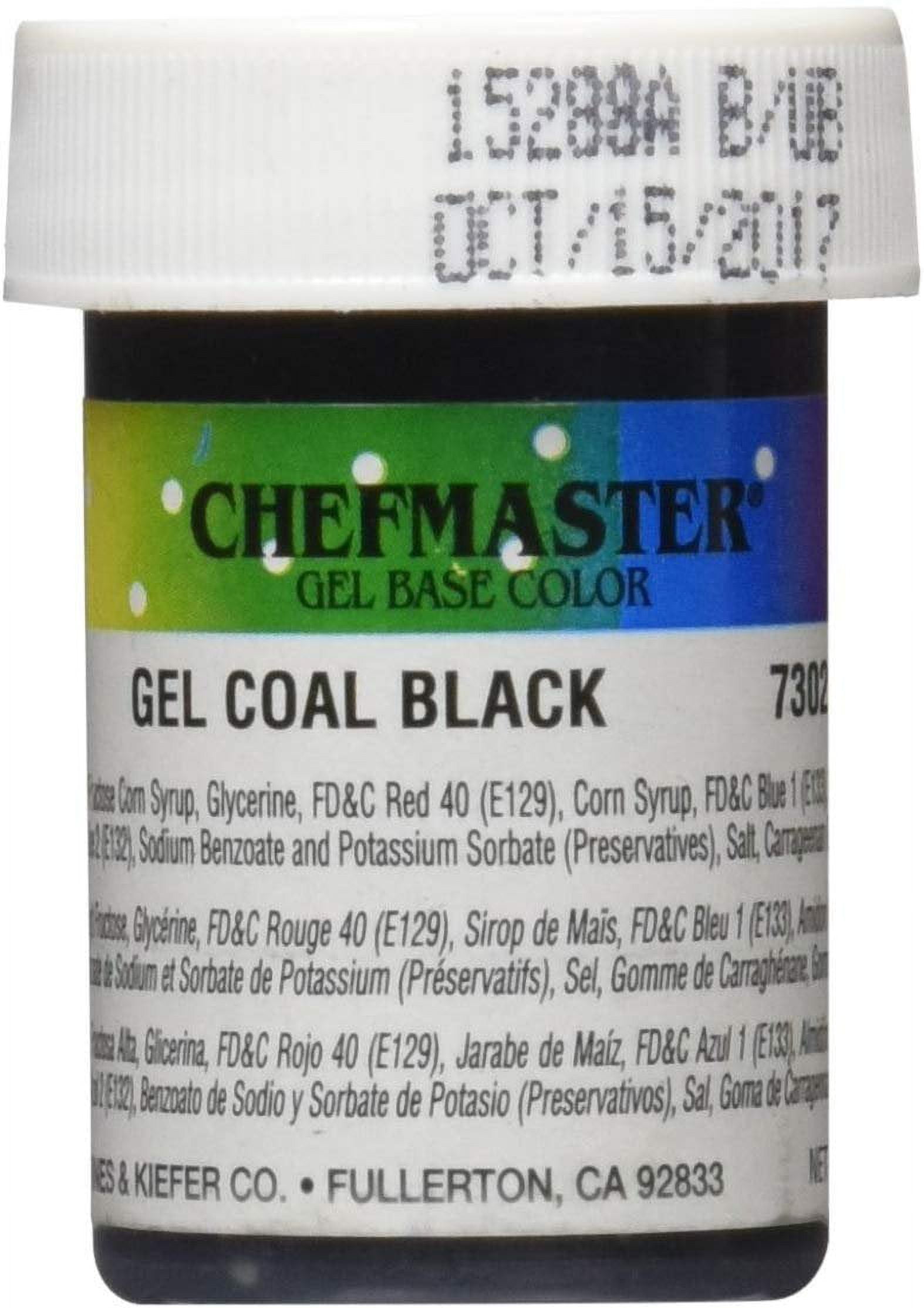 Chefmaster Gel Food Color, 1-Ounce, Black - Walmart.com