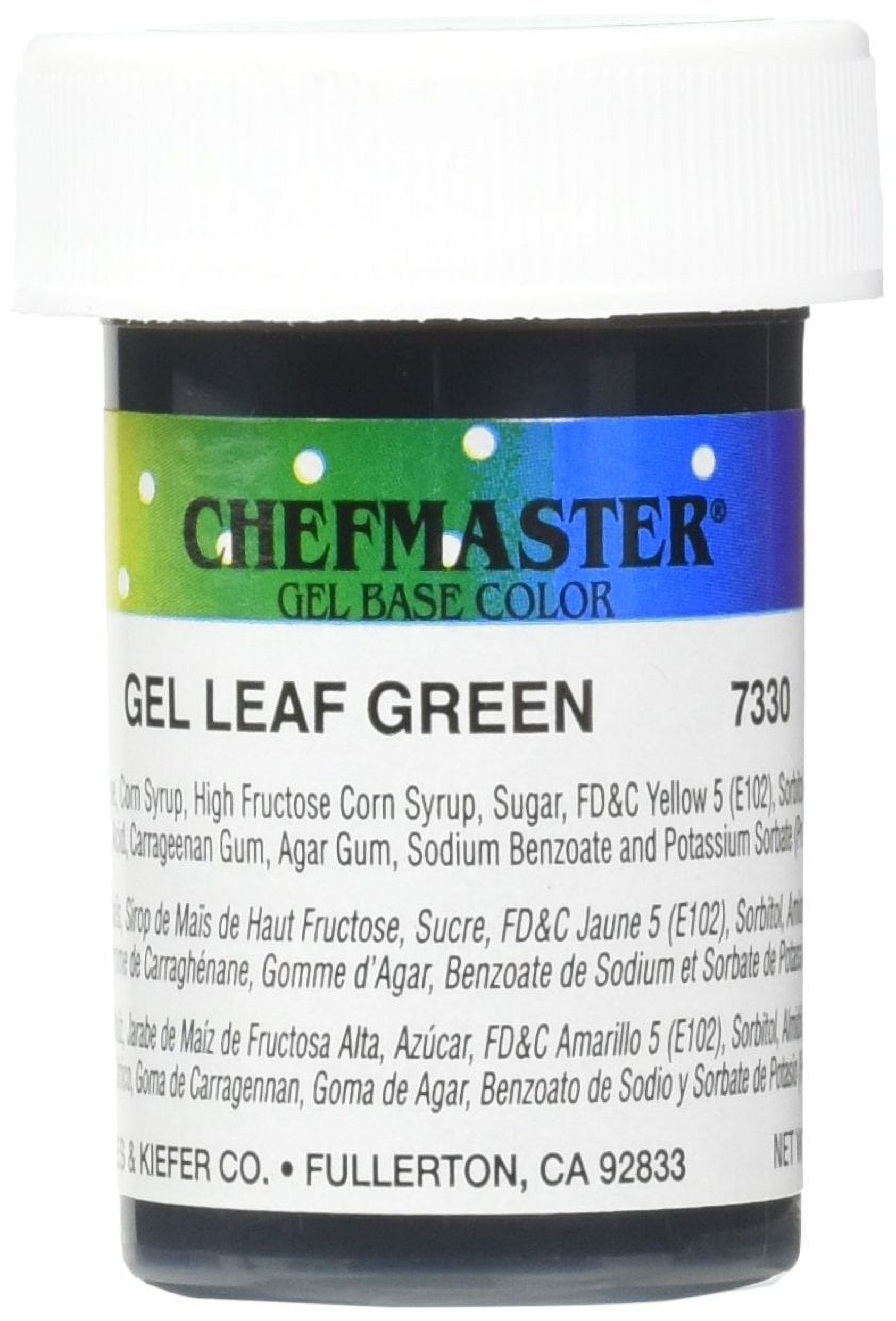 Chefmaster Gel Food Color, 1-Ounce, Leaf Green - Walmart.com