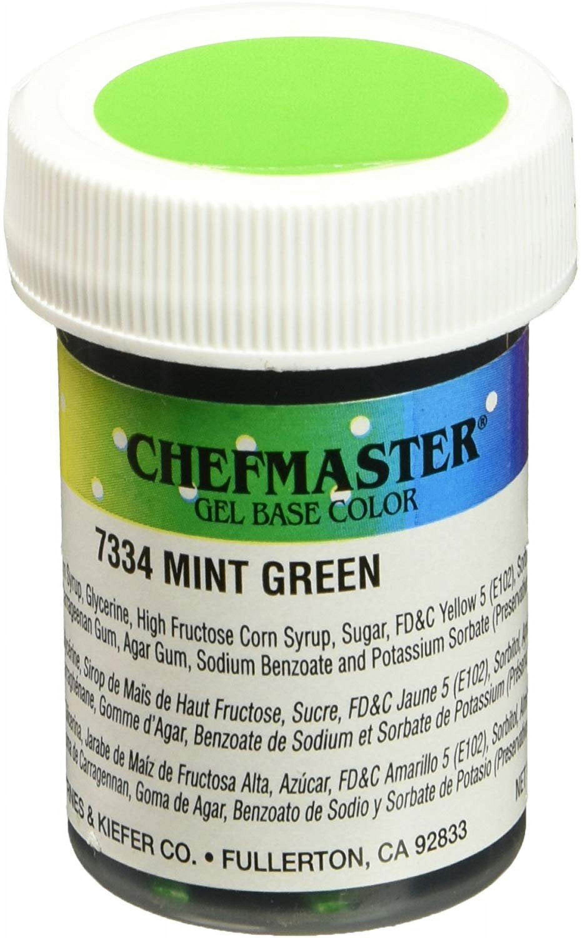 Chefmaster Gel Food Color, 1-Ounce, Mint Green - Walmart.com