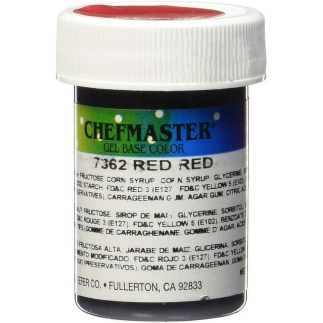 Chefmaster Gel Food Color, 1-Ounce, Red - Walmart.com