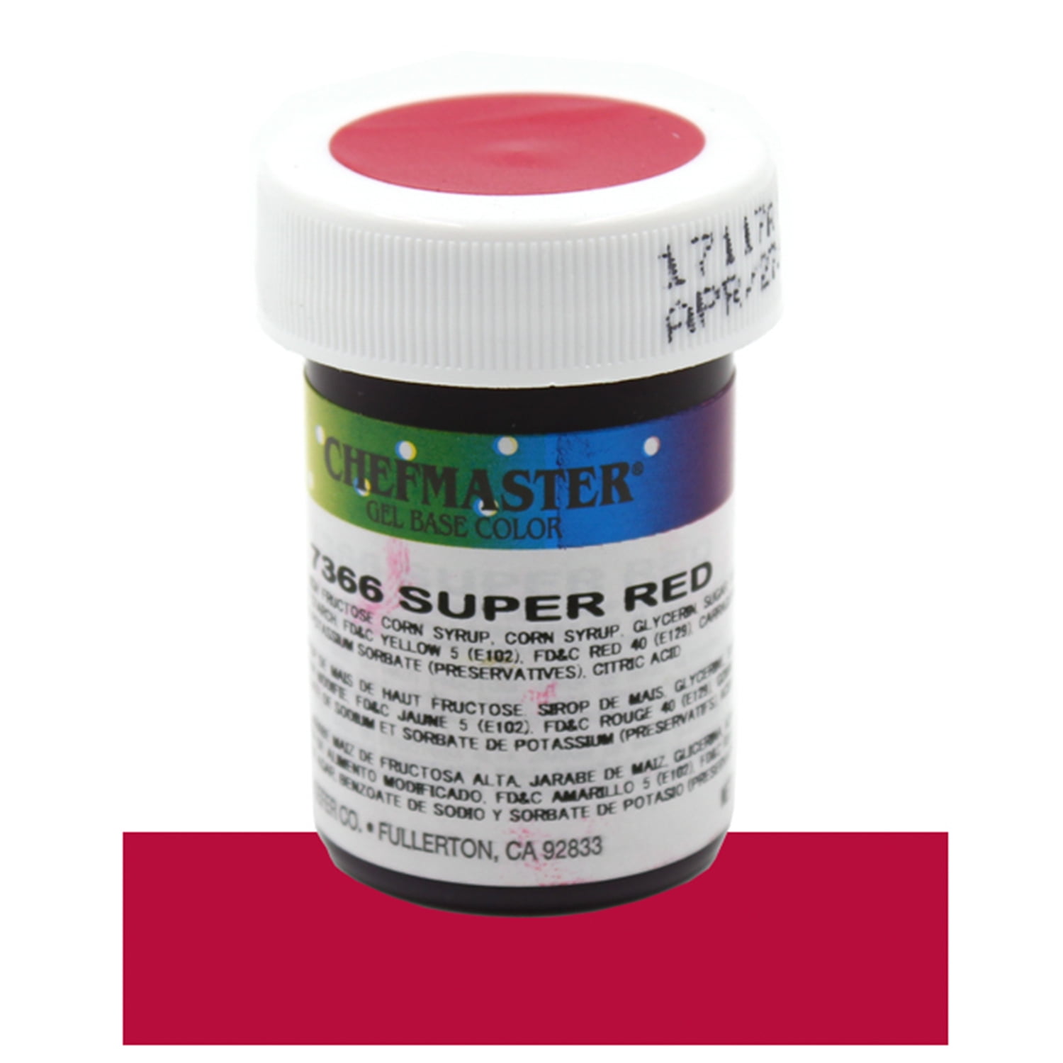 Chefmaster Gel Food Color, 1-Ounce, Super Red - Walmart.com