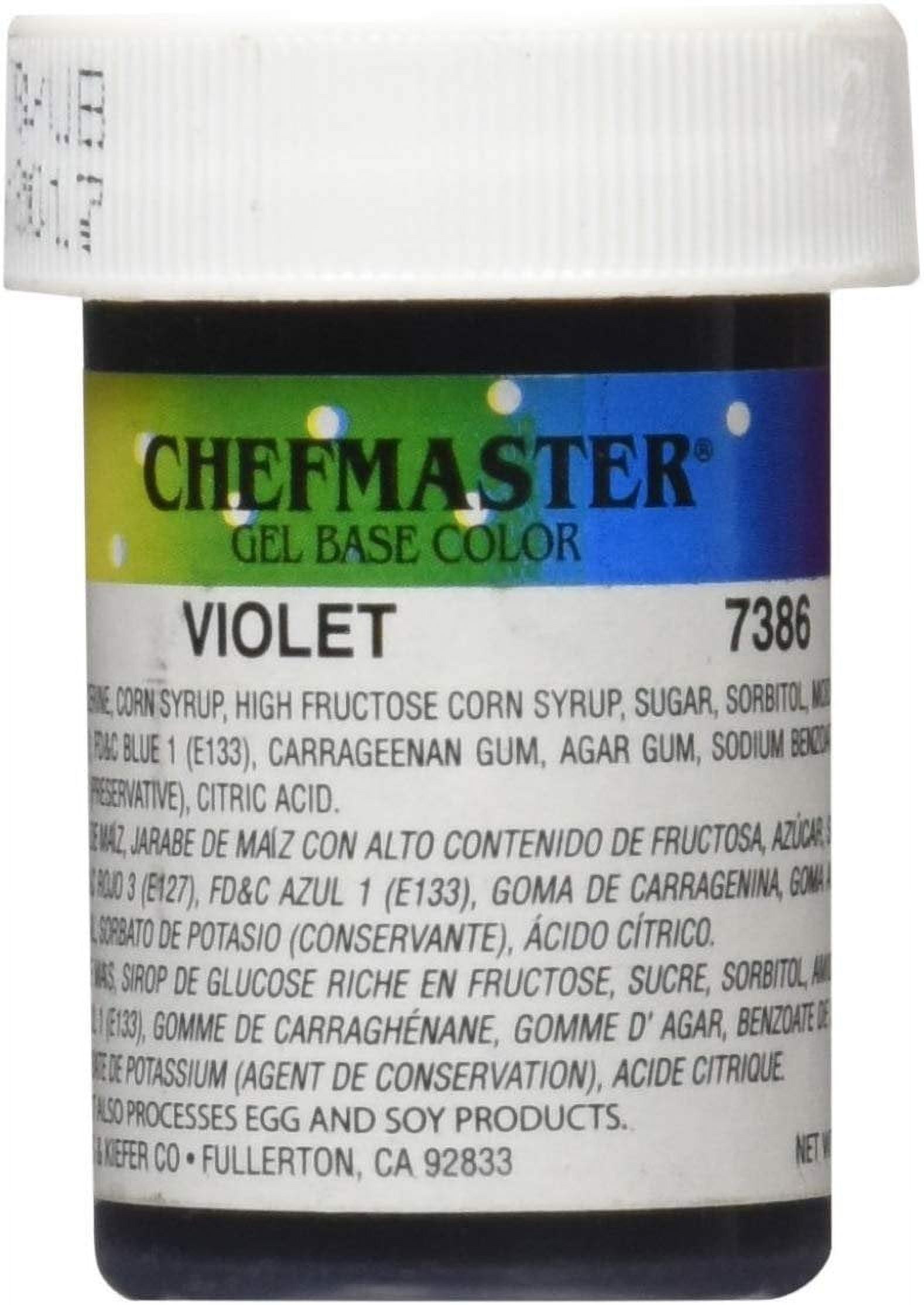 Chefmaster Gel Food Color, 1-Ounce, Violet - Walmart.com