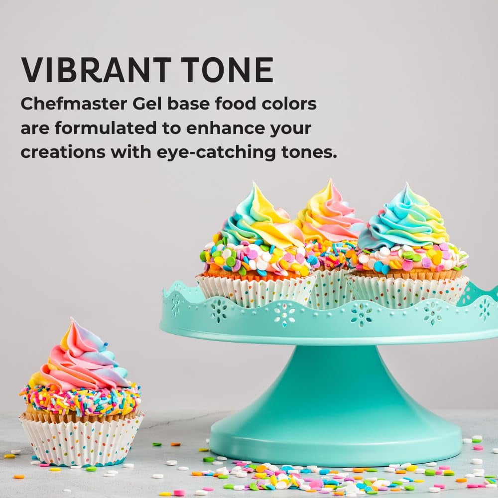 Chefmaster Holiday Red TWE5 Gel Food Coloring | Vibrant Color ...