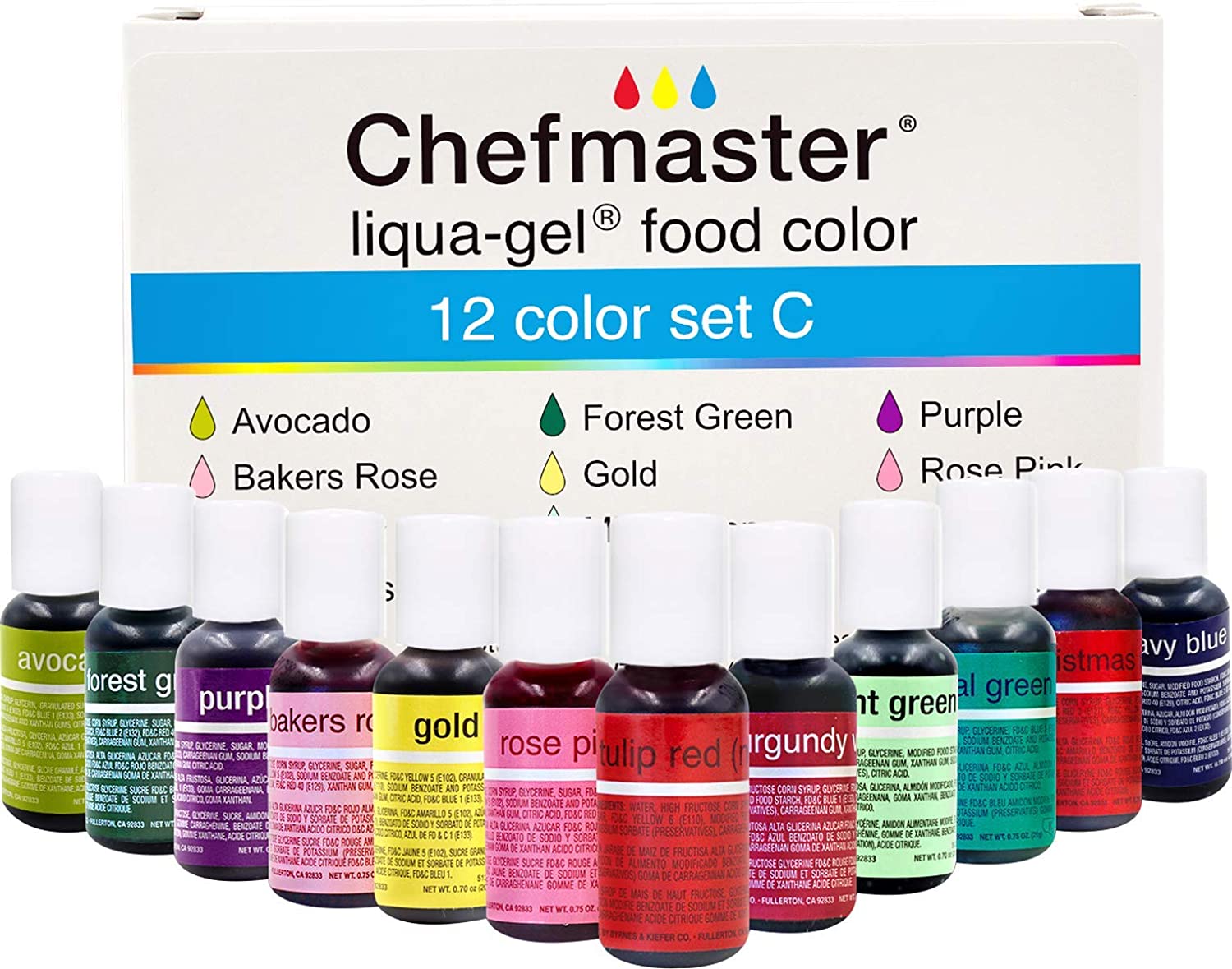Americolor Super Black Gel Paste Food Color, Liquid Water Based ...