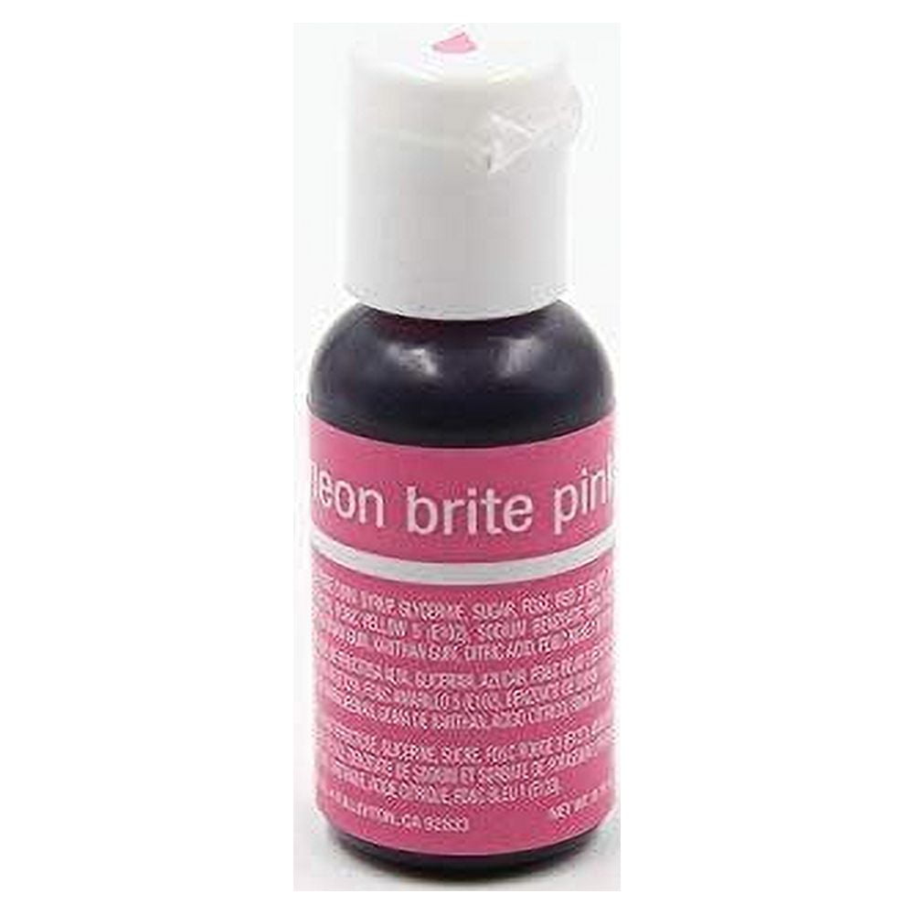Chefmaster Liqua-Gel Food Color Neon Brite 0.70 Ounce - Neon Brite Pink ...