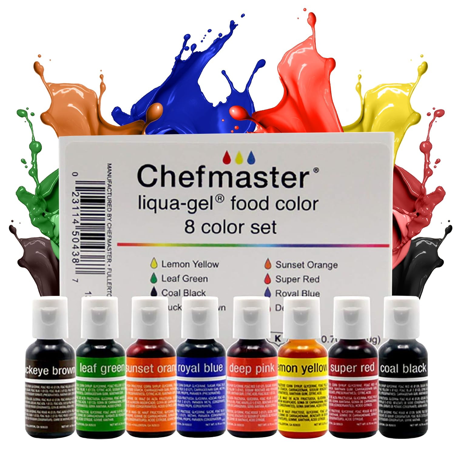 Chefmaster - Liqua-Gel Food DEF29 Coloring - Fade Resistant Food ...