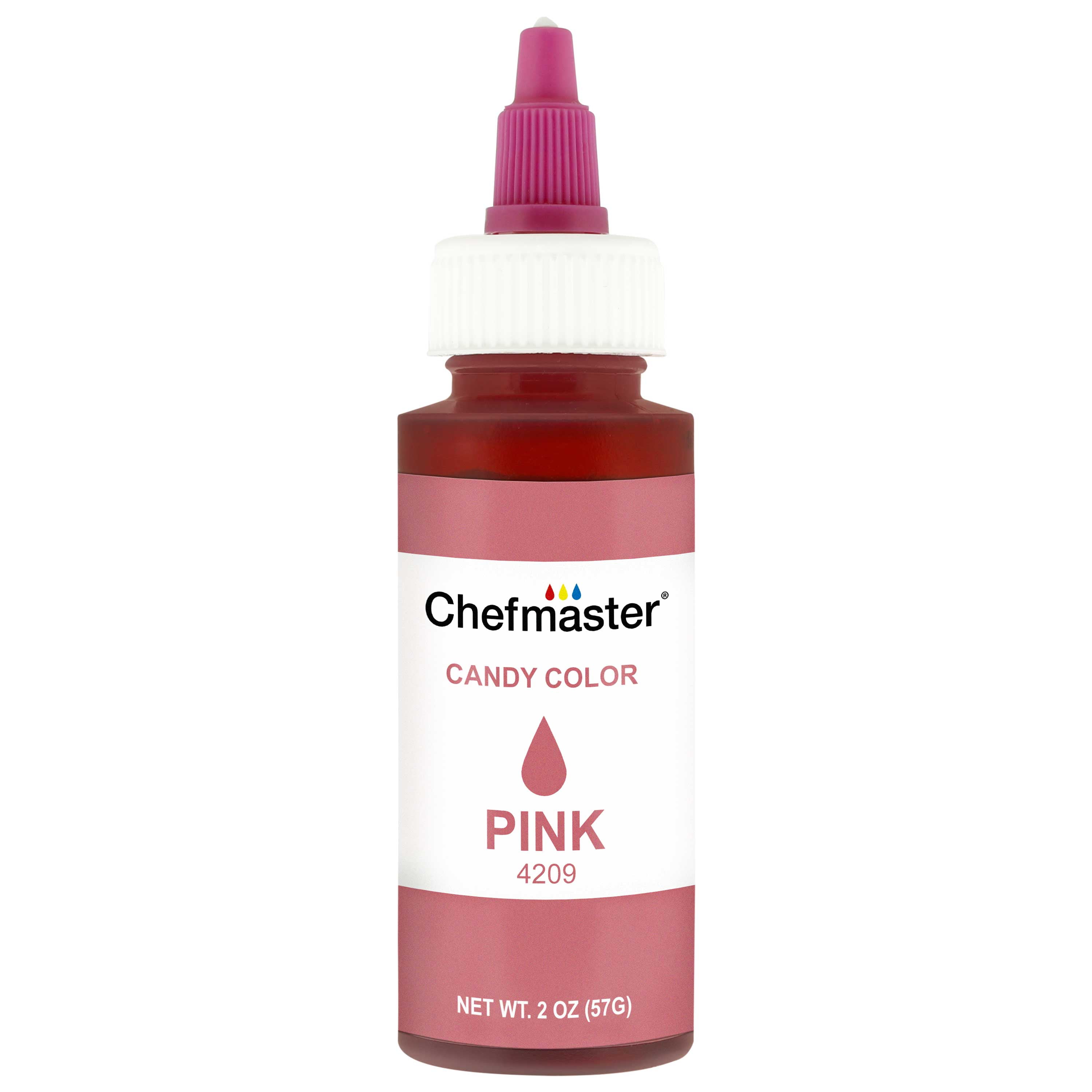 Chefmaster by US Cake Supply 2-Ounce Liquid Candy Food Color Color Pink ...