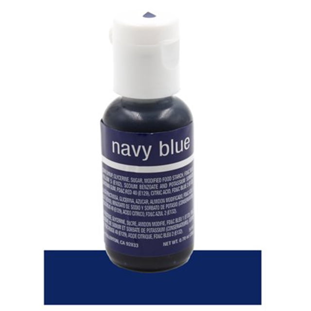 Chefmaster Navy Blue Liqua-Gel Food Color, .70 oz - Walmart Business ...