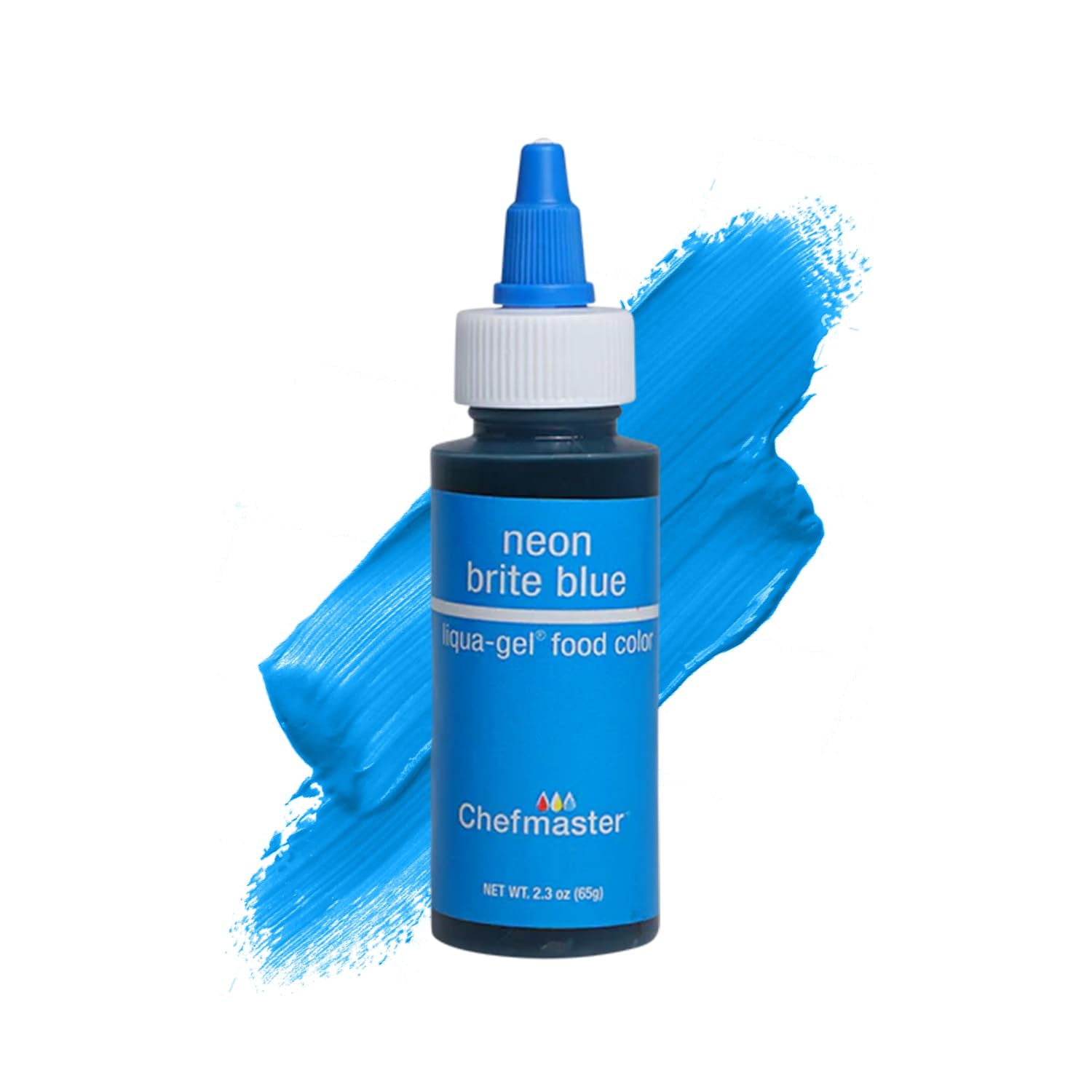 Chefmaster Neon Blue Liqua-Gel® BDF32 Food Coloring | Vibrant ...