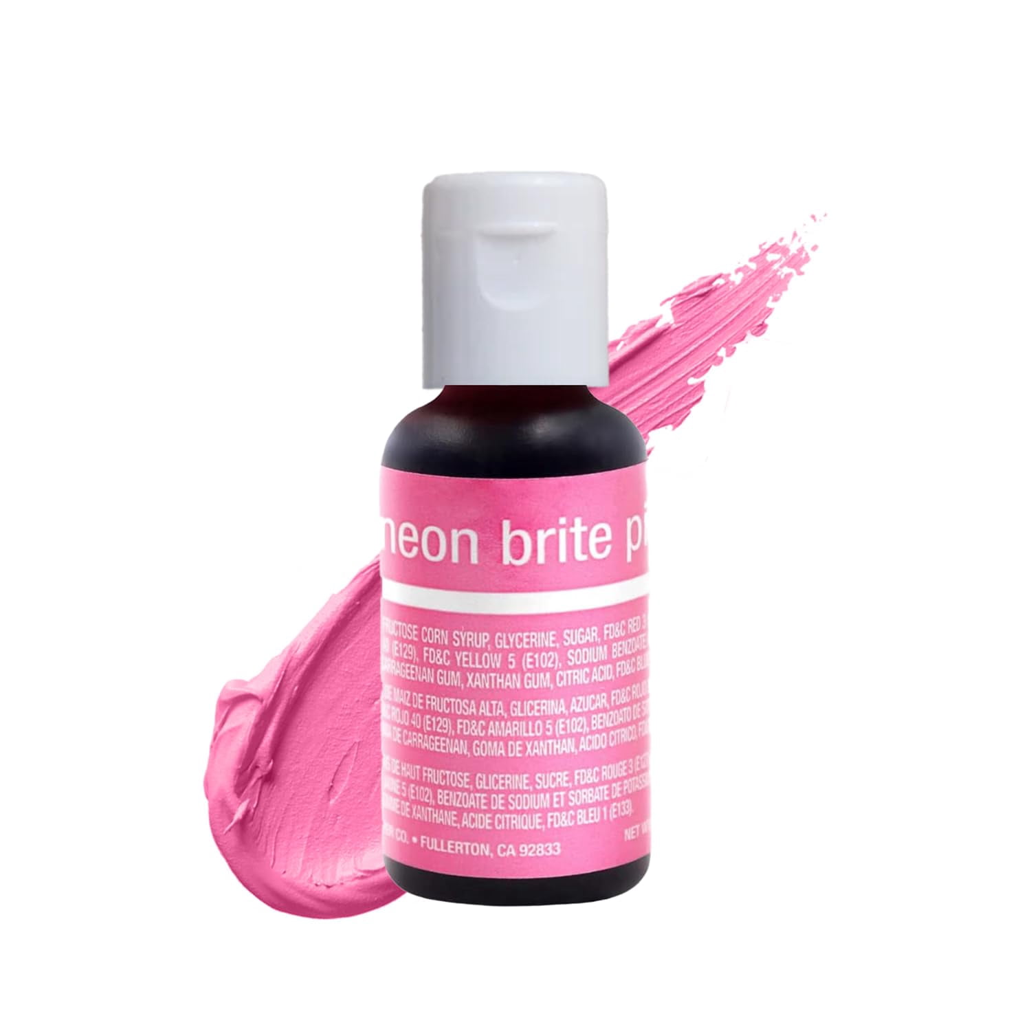Chefmaster Neon Brite Pink BDF32 Liqua-Gel® Food Coloring ...