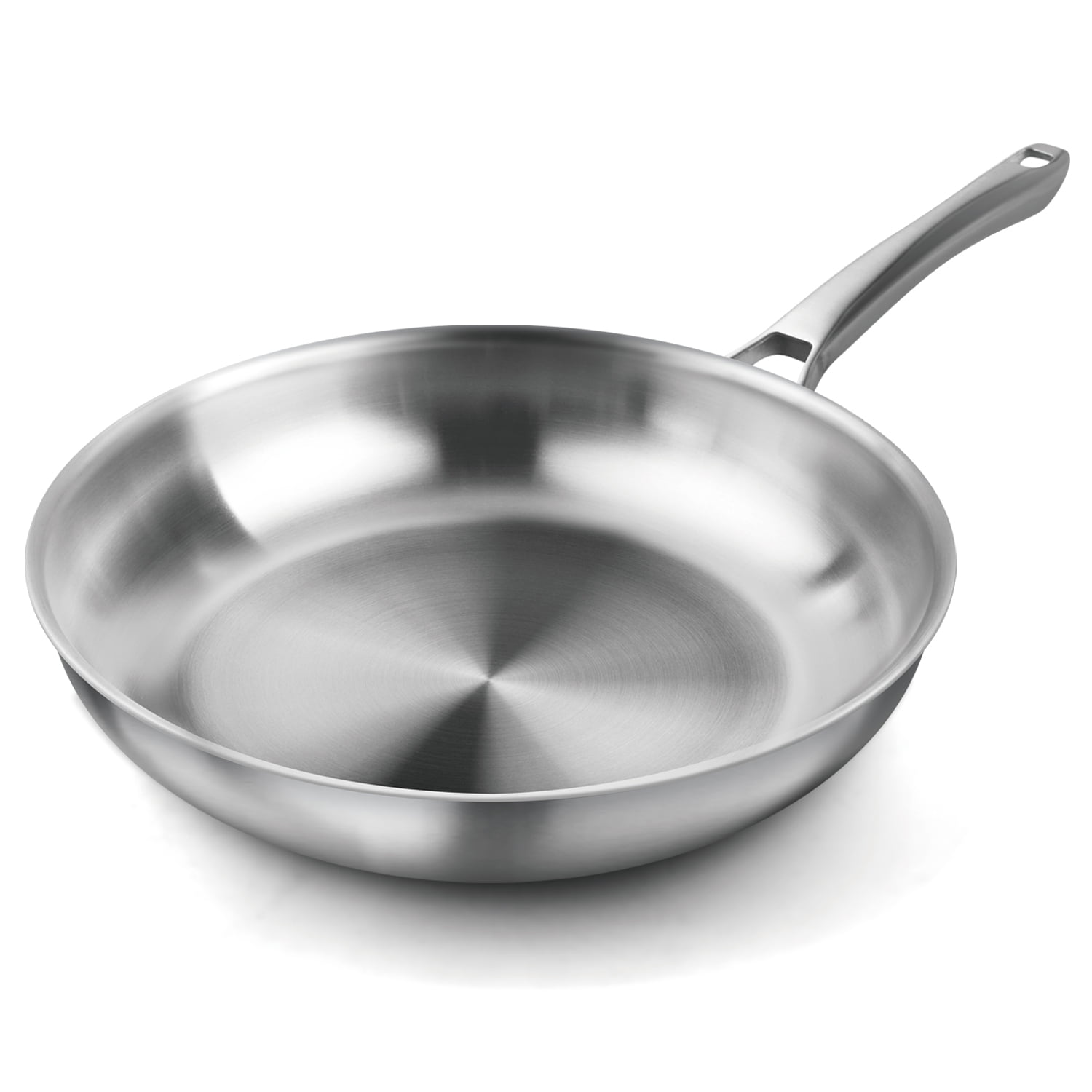 Chefmate 12 inch Tri-Ply Stainless Steel Pan, Chef's Pans,Dishwasher ...