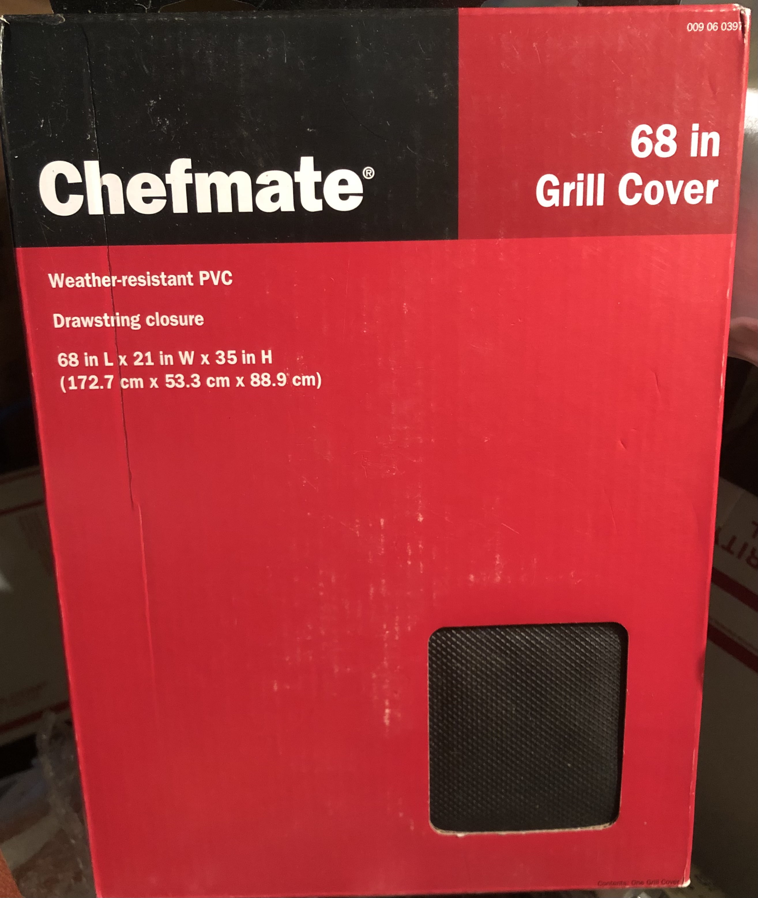 Chefmate 68 in Grill Cover Water-Resistant PVC Drawstring Closure ...