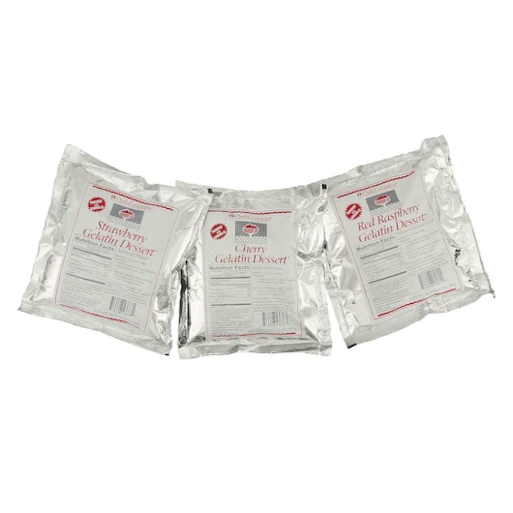 Chefs Companion Assorted Red Gelatin Mix, 24 Ounce, 12 Per Case ...