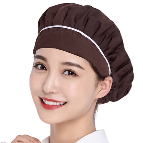 Chefs Hat Breathable Cooking Hat Adjustable Cook Caps Unisex Hair ...