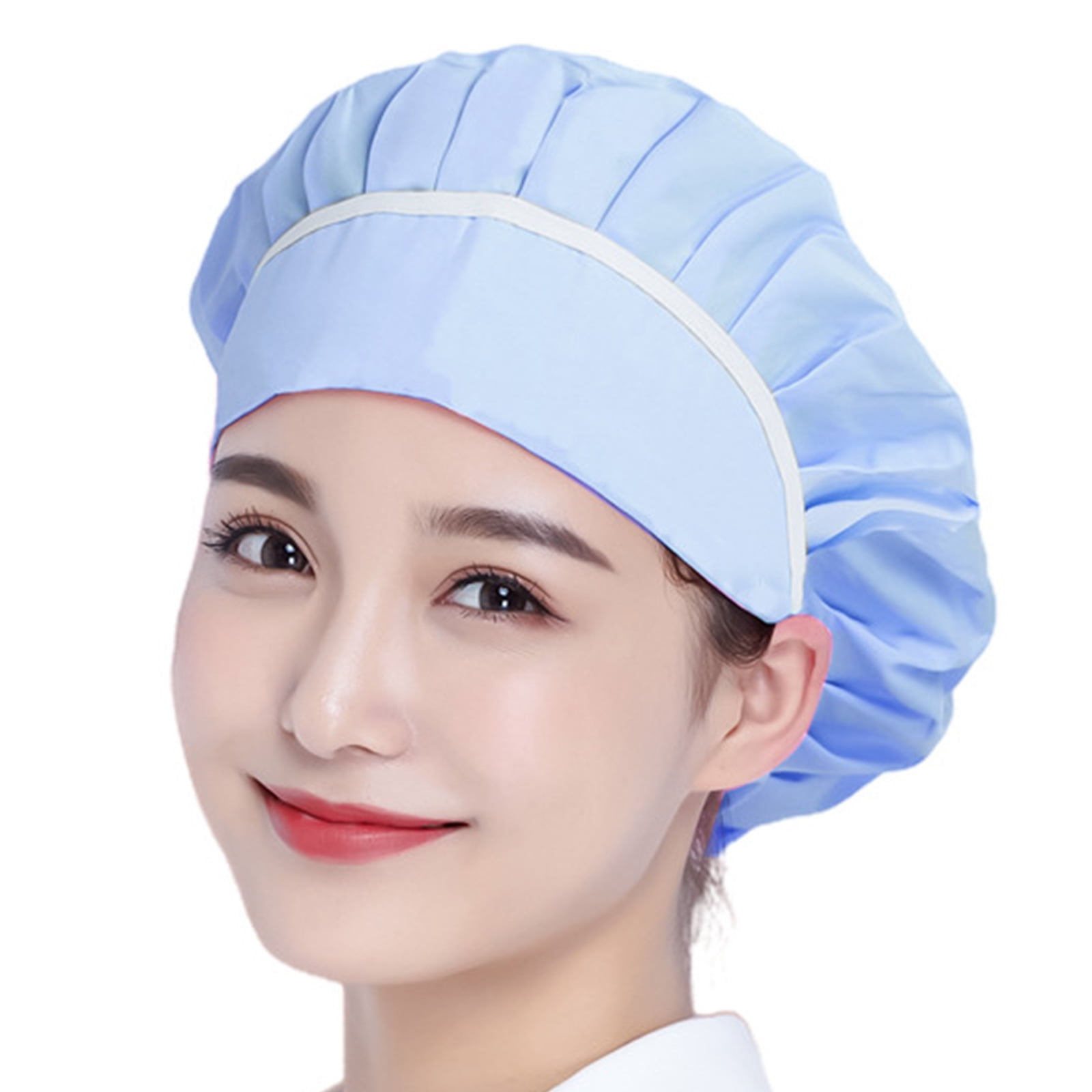 Chefs Hat Breathable Cooking Hat Adjustable Cook Caps Unisex Hair ...