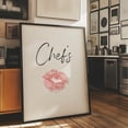 Chefs Kiss 70s Style Retro Kitchen Poster Compliments From The Chef ...