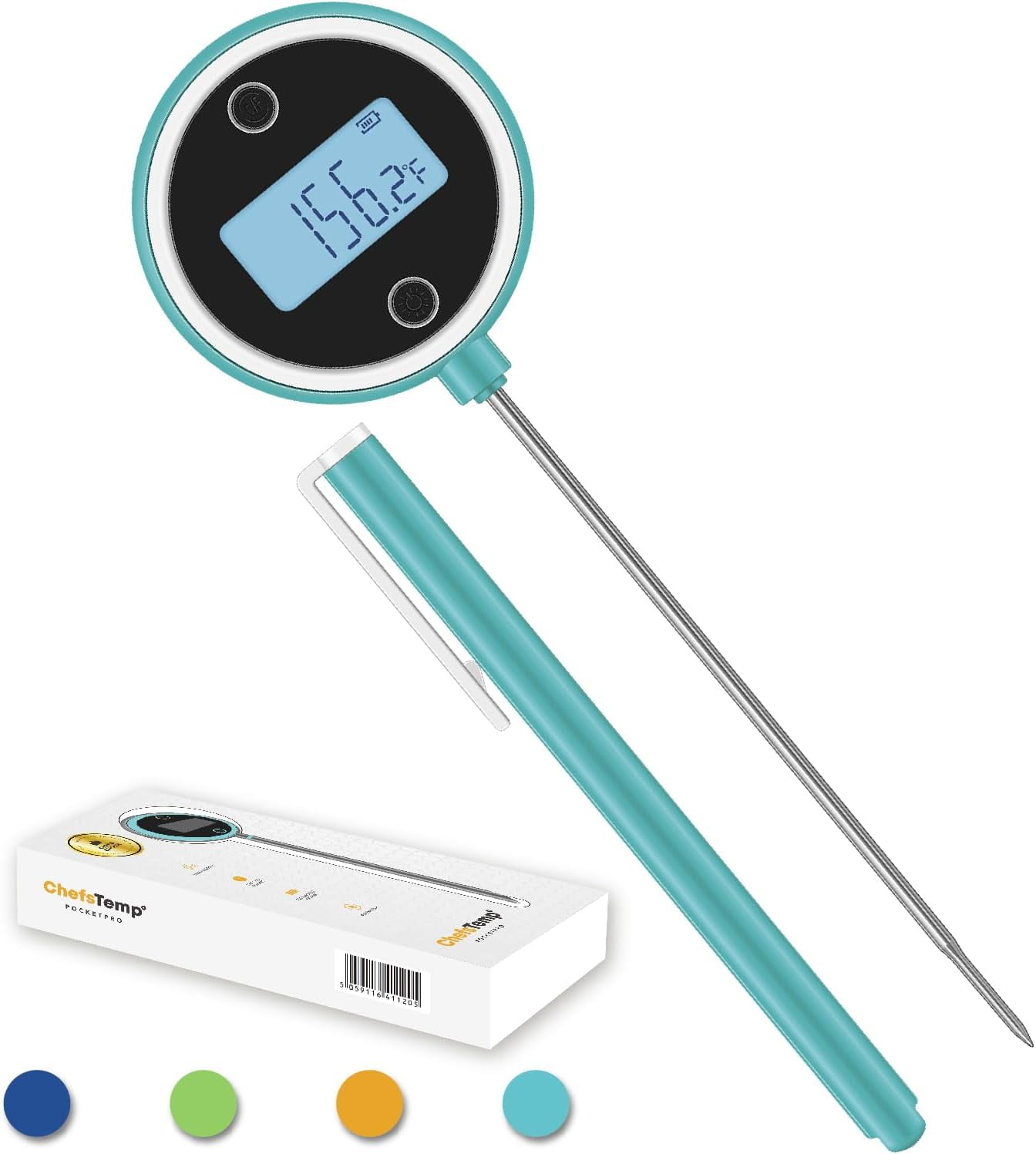 ChefsTemp Pocket Pro Instant Read Meat Thermometer for Grilling, Food ...