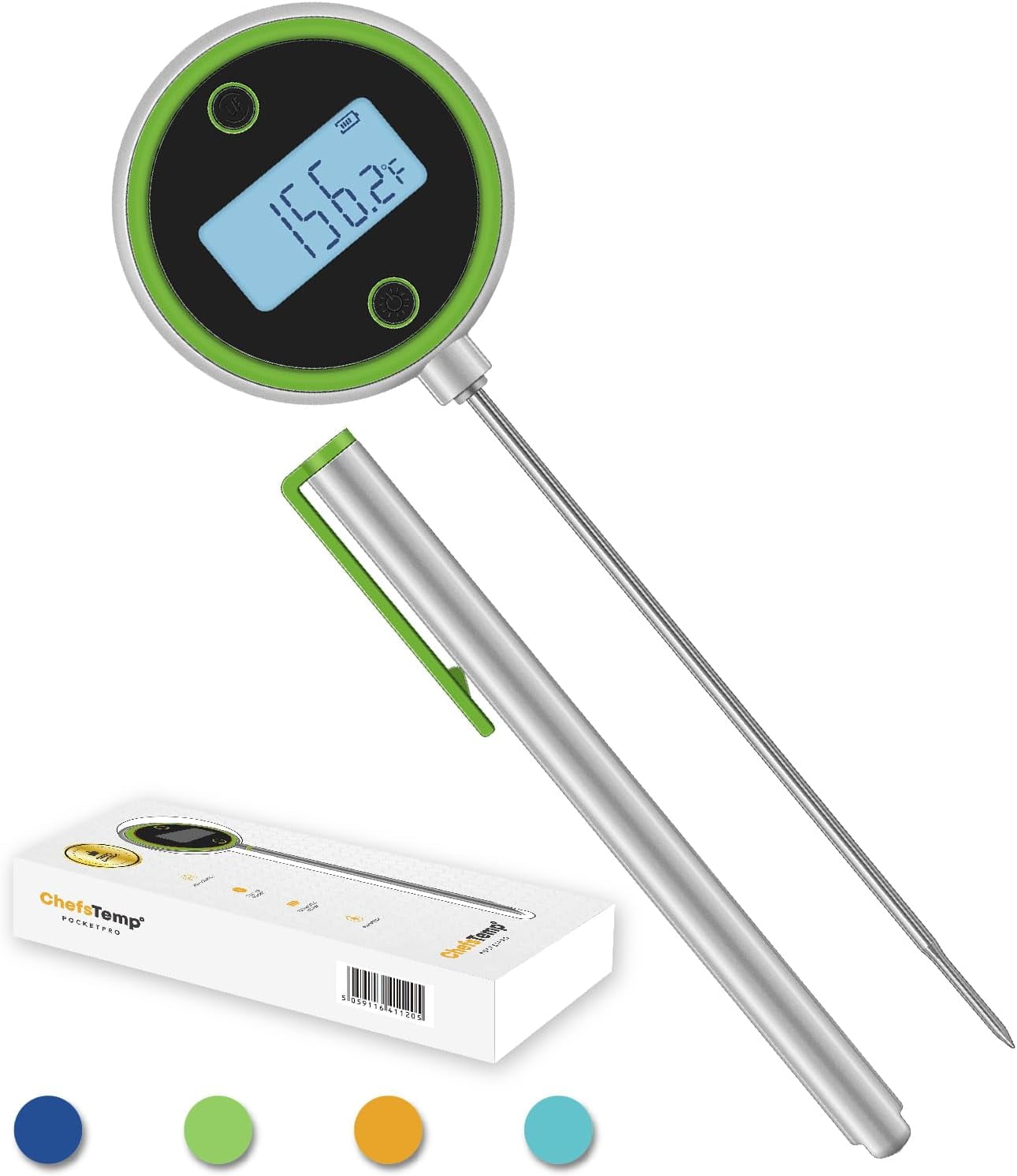 ChefsTemp Pocket Pro Instant Read Meat Thermometer for Grilling, Food ...