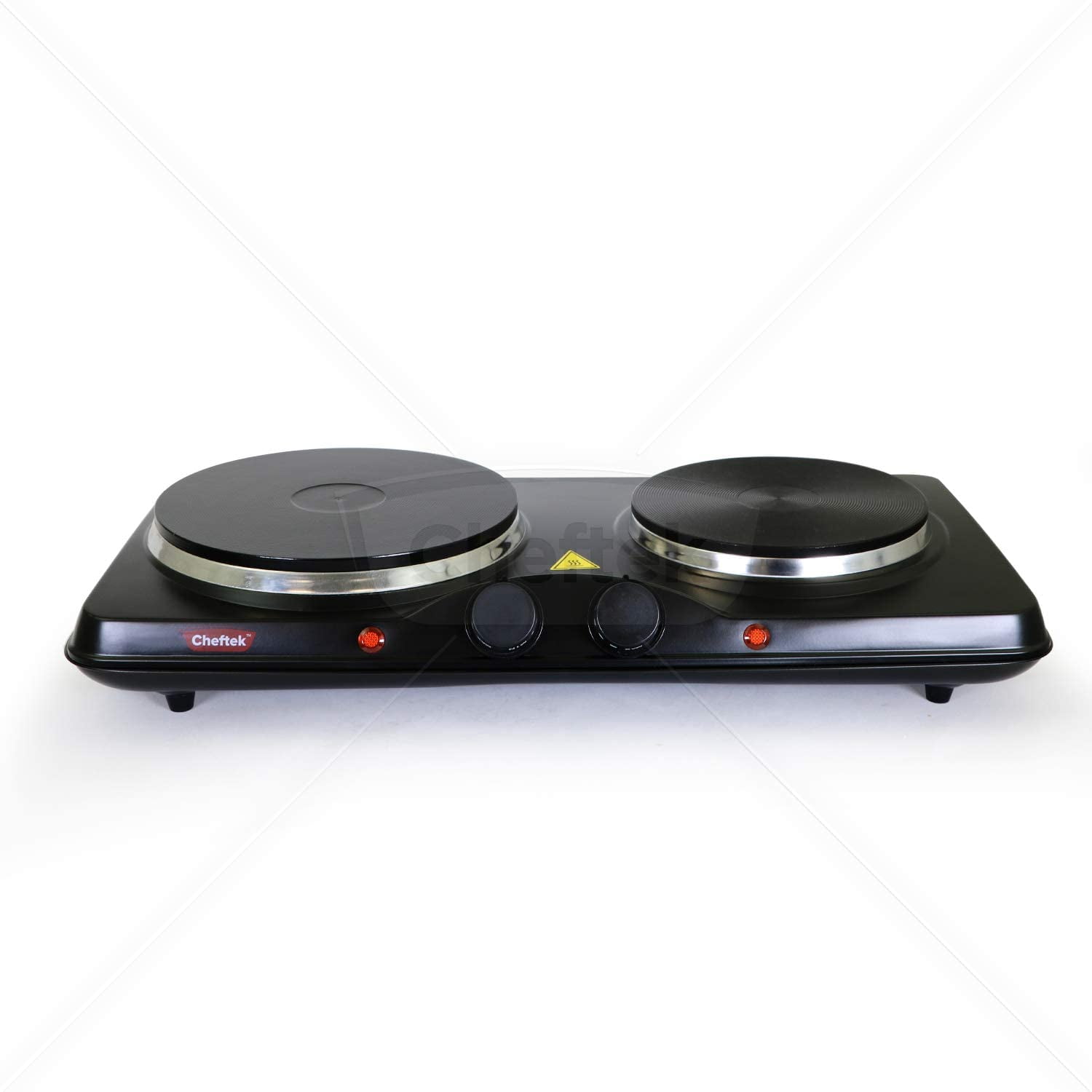 Cheftek CT1010 Dual Electric Stove with 6’’ and 7.5’’ Cook Plates ...