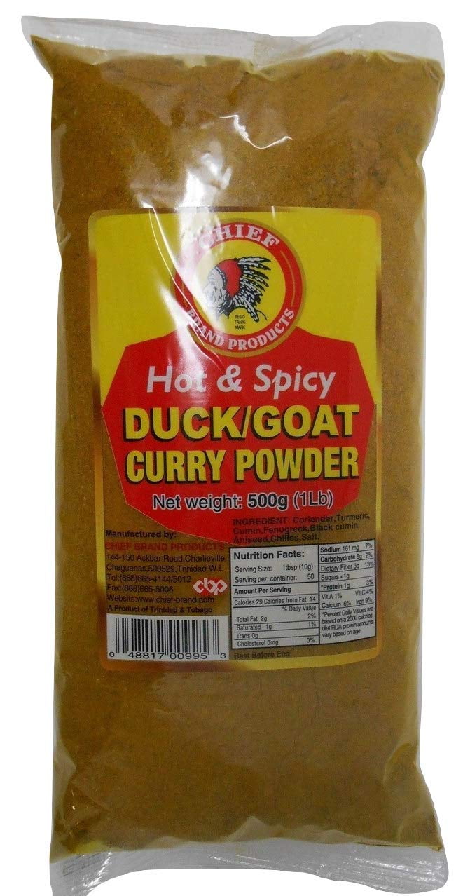 Cheif Brand Hot & KEF16 Spicy Duck/Goat Curry Powder 1lb Bag (1 ...