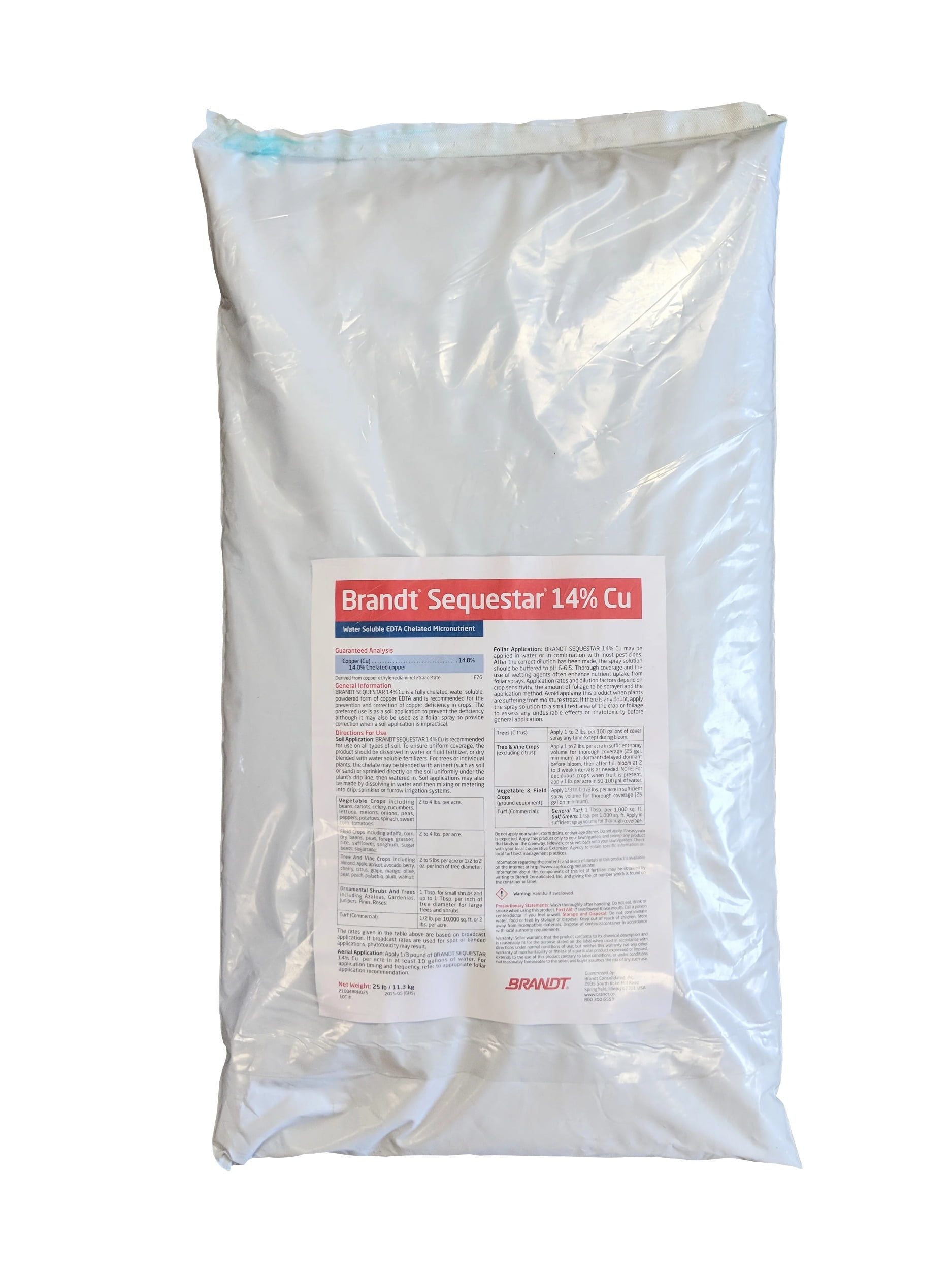 Chelated Copper EDTA Fertilizer - Fast Acting Copper Fertilizer - 25 ...