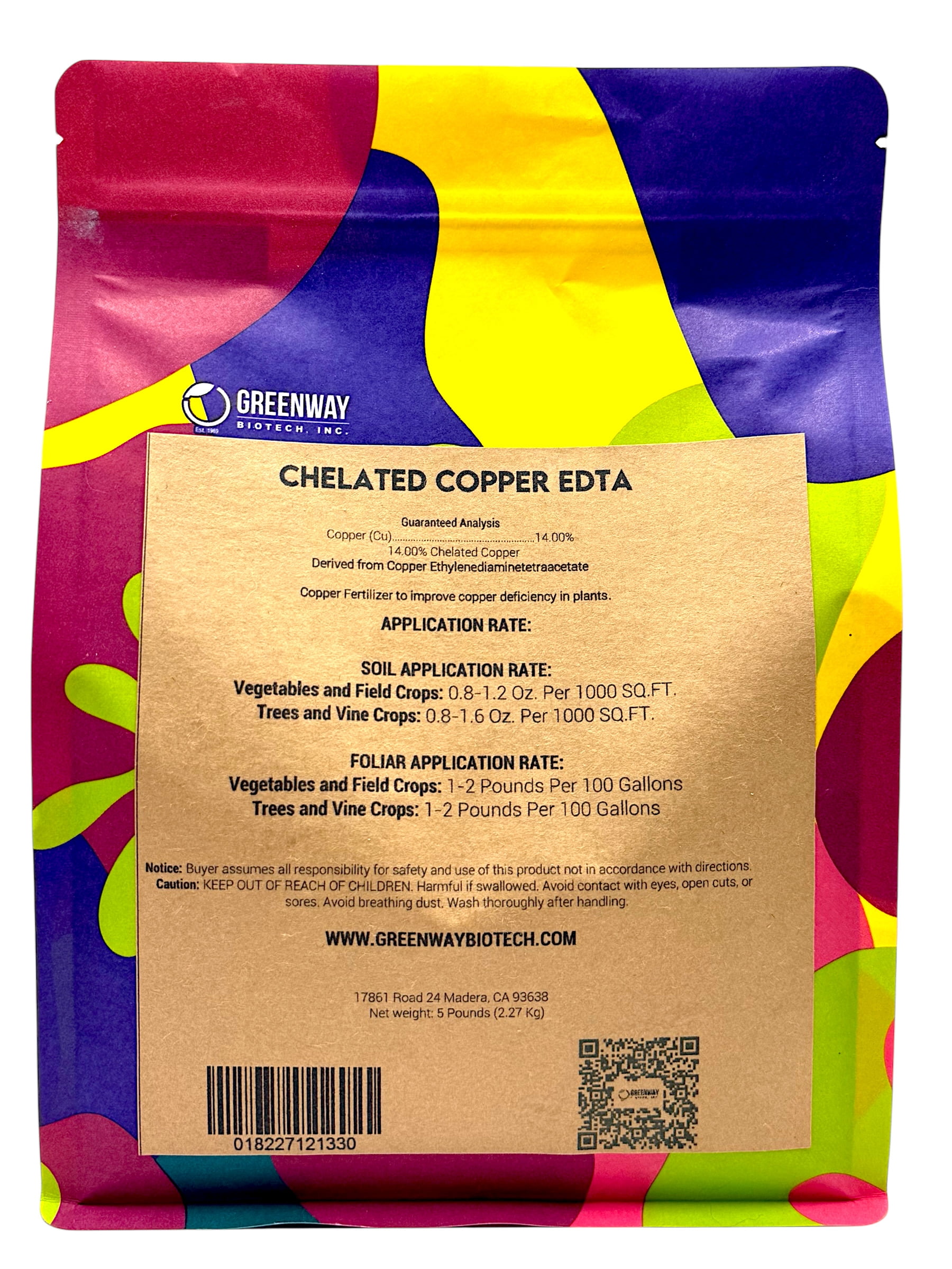 Chelated Copper EDTA Fertilizer - Fast Acting Copper Fertilizer - 5 ...