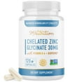 Chelated Zinc Supplements | Zinc Glycinate 30mg | Highly-Absorbable ...
