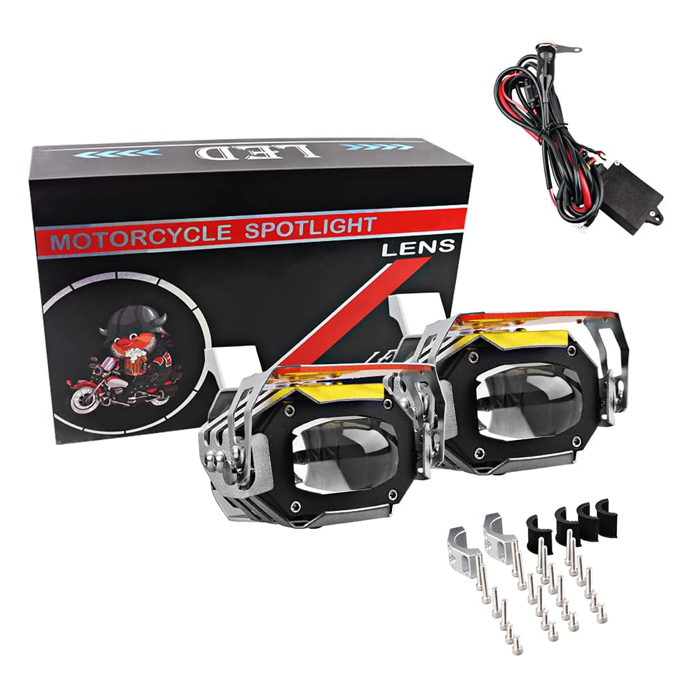 Chelhead Motorcycle Auxiliary LED KEF16 Light Driving Kits With Tube ...
