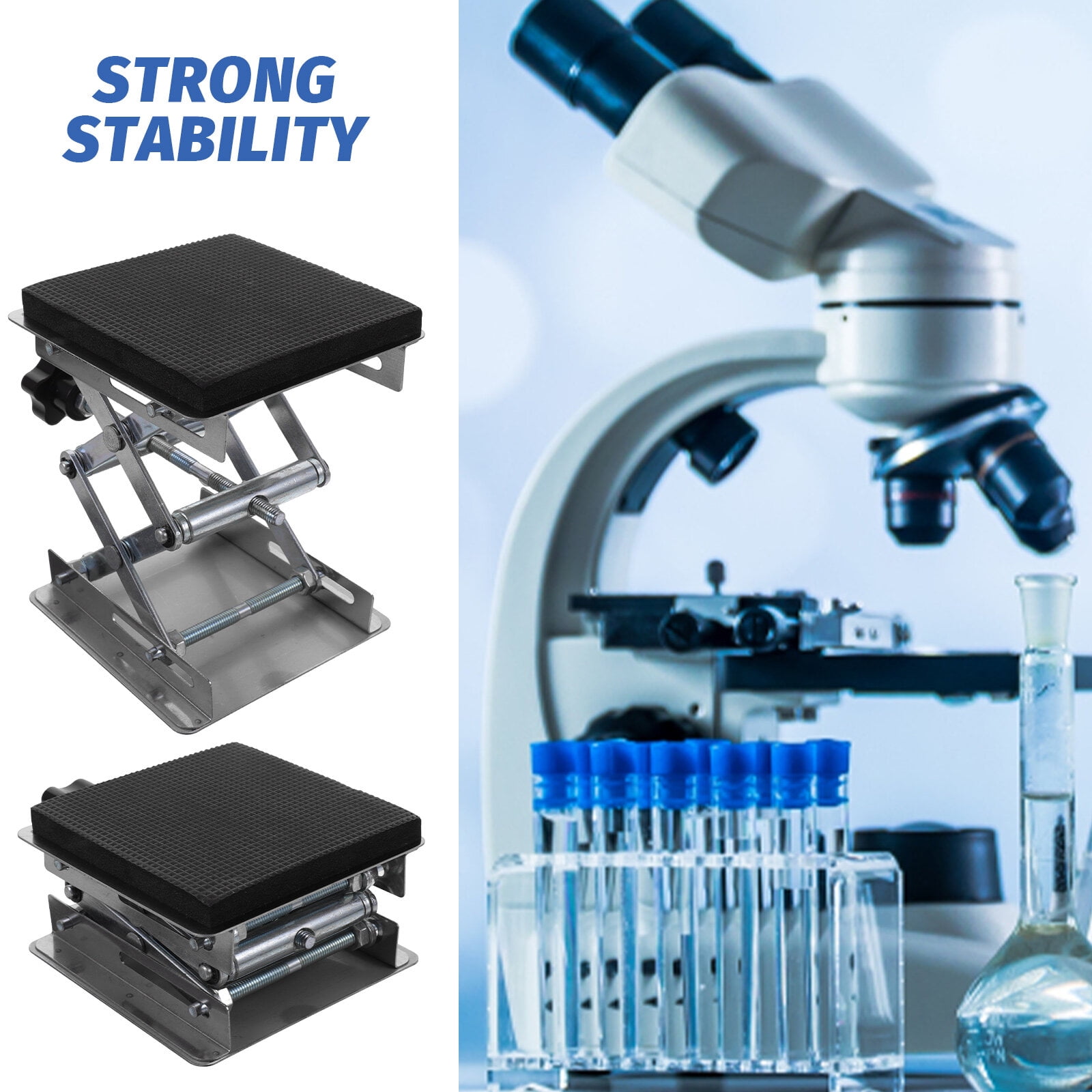 Toyvian Lifting Jack Platform Stainless Steel 1Pcs For Laboratory Work - Walmart.com