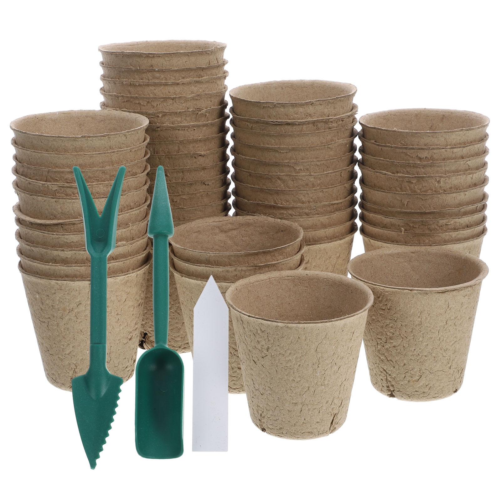 Toyvian Durable Assorted Color Paper Plant Pots with Drainage Holes for ...