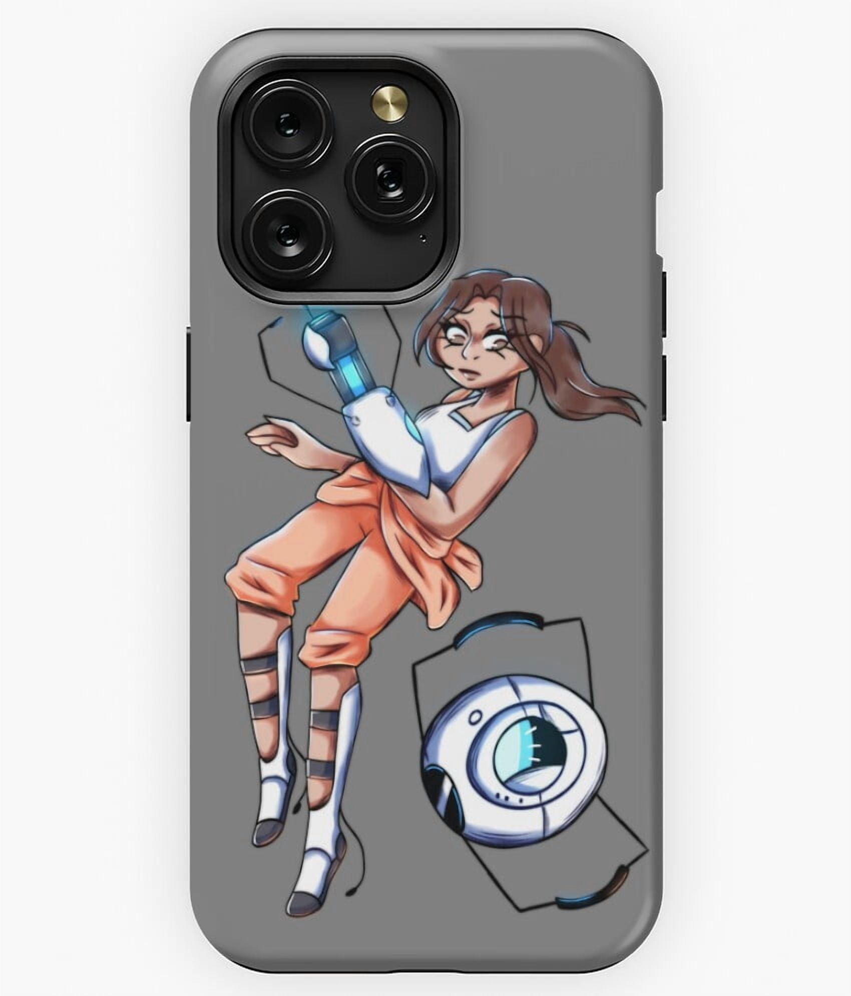 Chell and Wheatley Portal 2 Video Game Fan Graphic A3657 Phone Case for iPhone 11 to 17 Pro Max ...