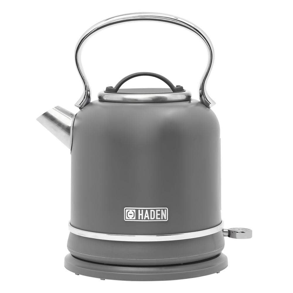 Chelsea 7 Cups Gray / Chrome Cordless Electric Kettle with Auto Shut ...