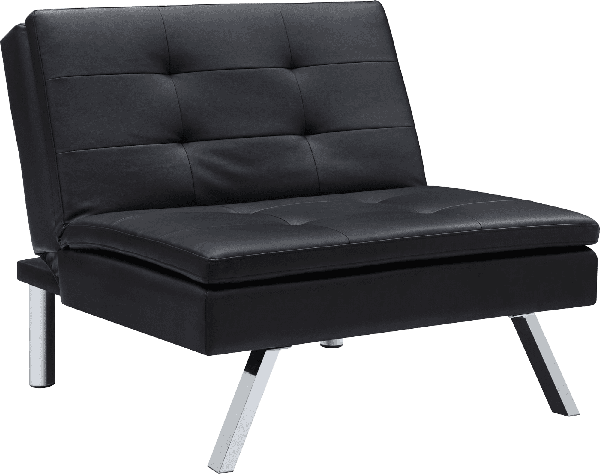 Chelsea Convertible Chair, Black - Walmart.com