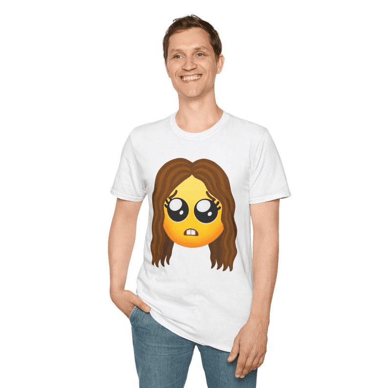 Chelsea Emoji Funny Meme TShirt, Aimee Lou White Lotus Teeth Joke Tee ...