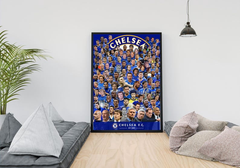 Chelsea FC All-Time Greats Poster with 100+ Players & Managers for ...