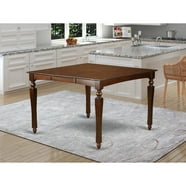 Vancouver rectangular round corner dining table with 17 in self storage ...
