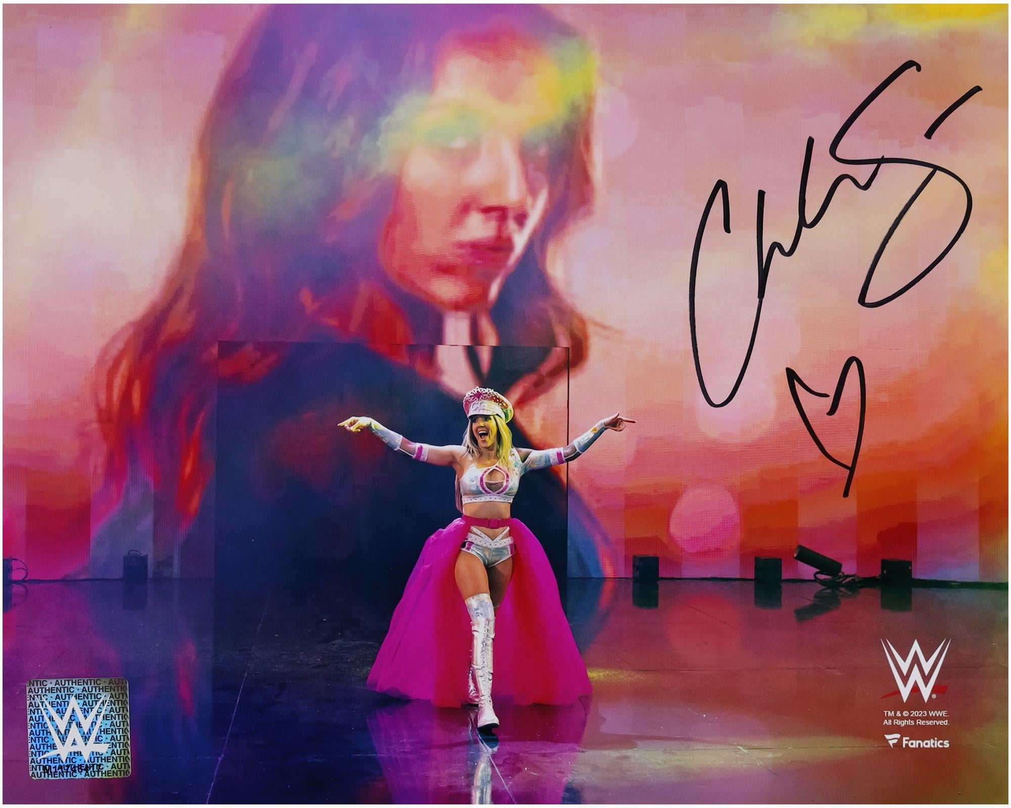 Chelsea Green WWE Autographed 8" x 10" Entrance Arms Out Photograph ...