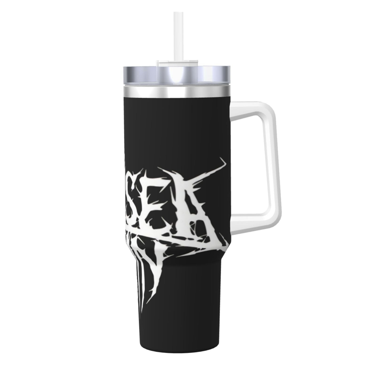 Chelsea Grin 40oz Ice King,With Handle And Straw,Car Travel Cup,2-In-1 ...