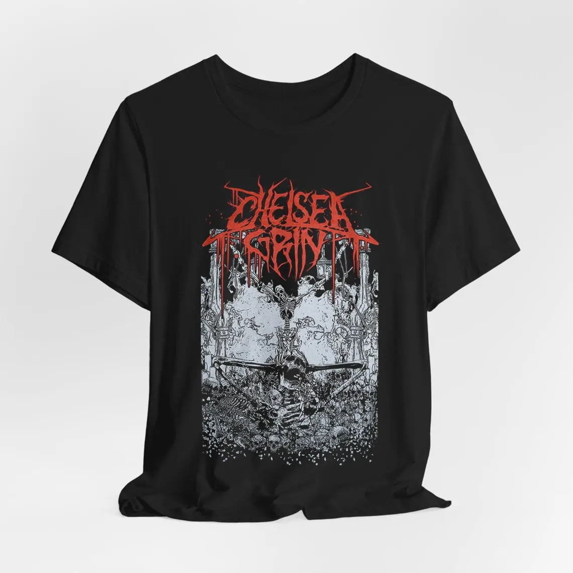 Chelsea Grin Band Skeleton Inferno T Shirt Full Size S-5XL - Walmart.com