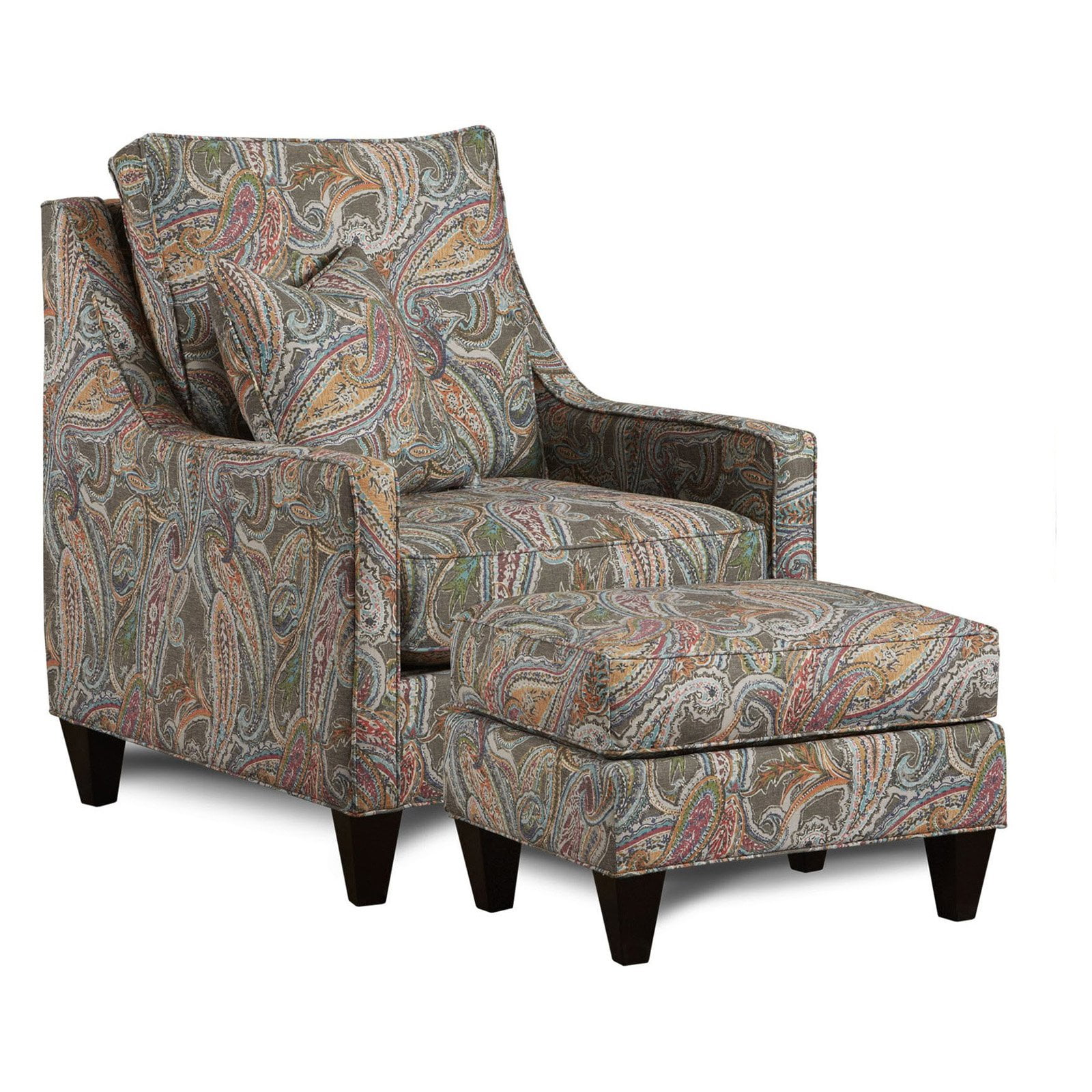 Chelsea Home Furniture Drury Paisley Night Club Chair - Walmart.com