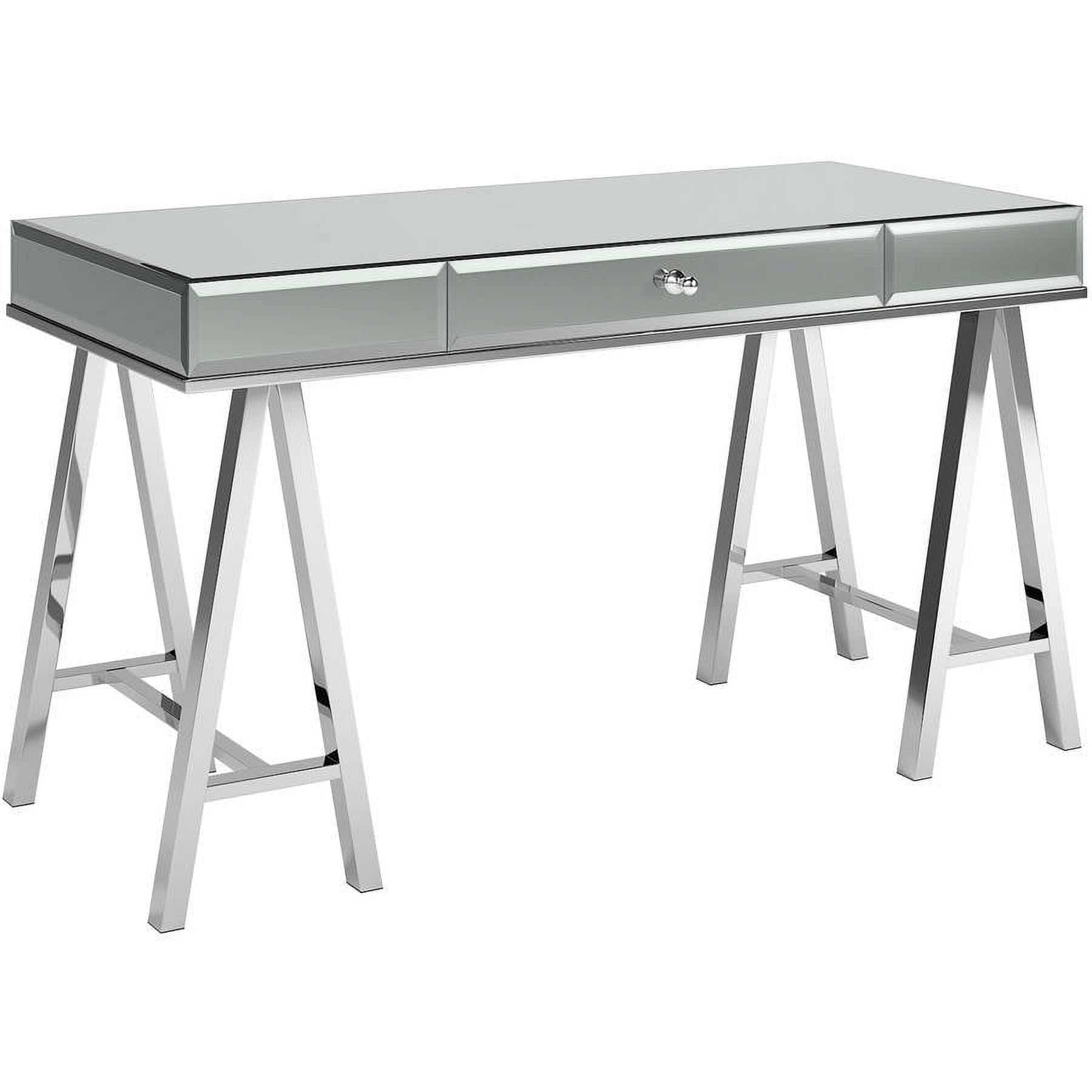 Chelsea Lane Chrome Mirror Writing Desk - Walmart.com